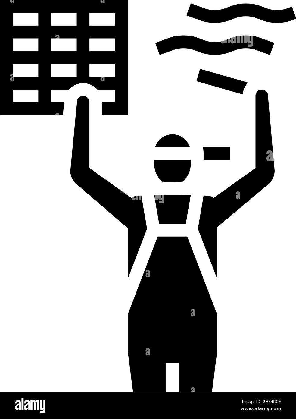 extractor fan replacement glyph icon vector illustration Stock Vector ...