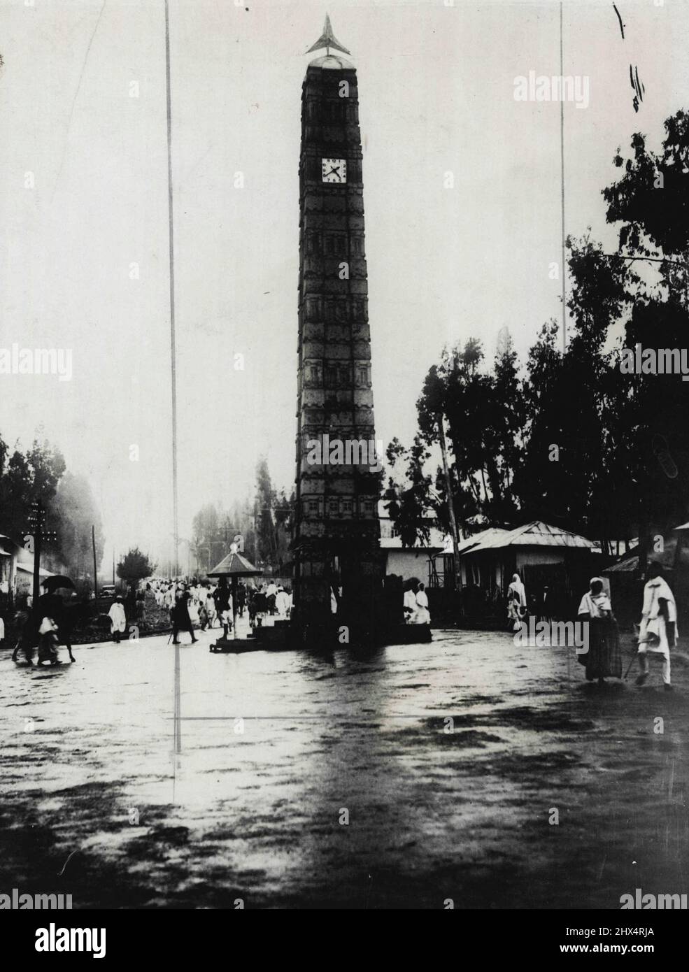 Scenes in Troubuious Abyssinia.A New Clock Tower For The Emperor.One of ...