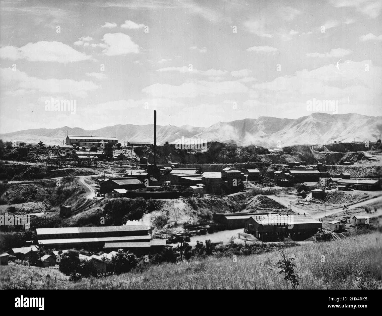 Gold Mining In Fiji -- Portion of the Emperor Mine, showing power house ...