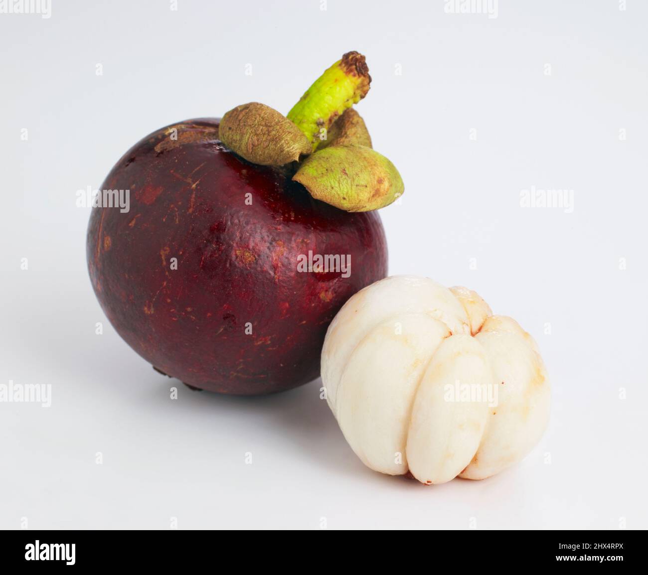 Mangosteen fruit tropical two hi-res stock photography and images - Alamy