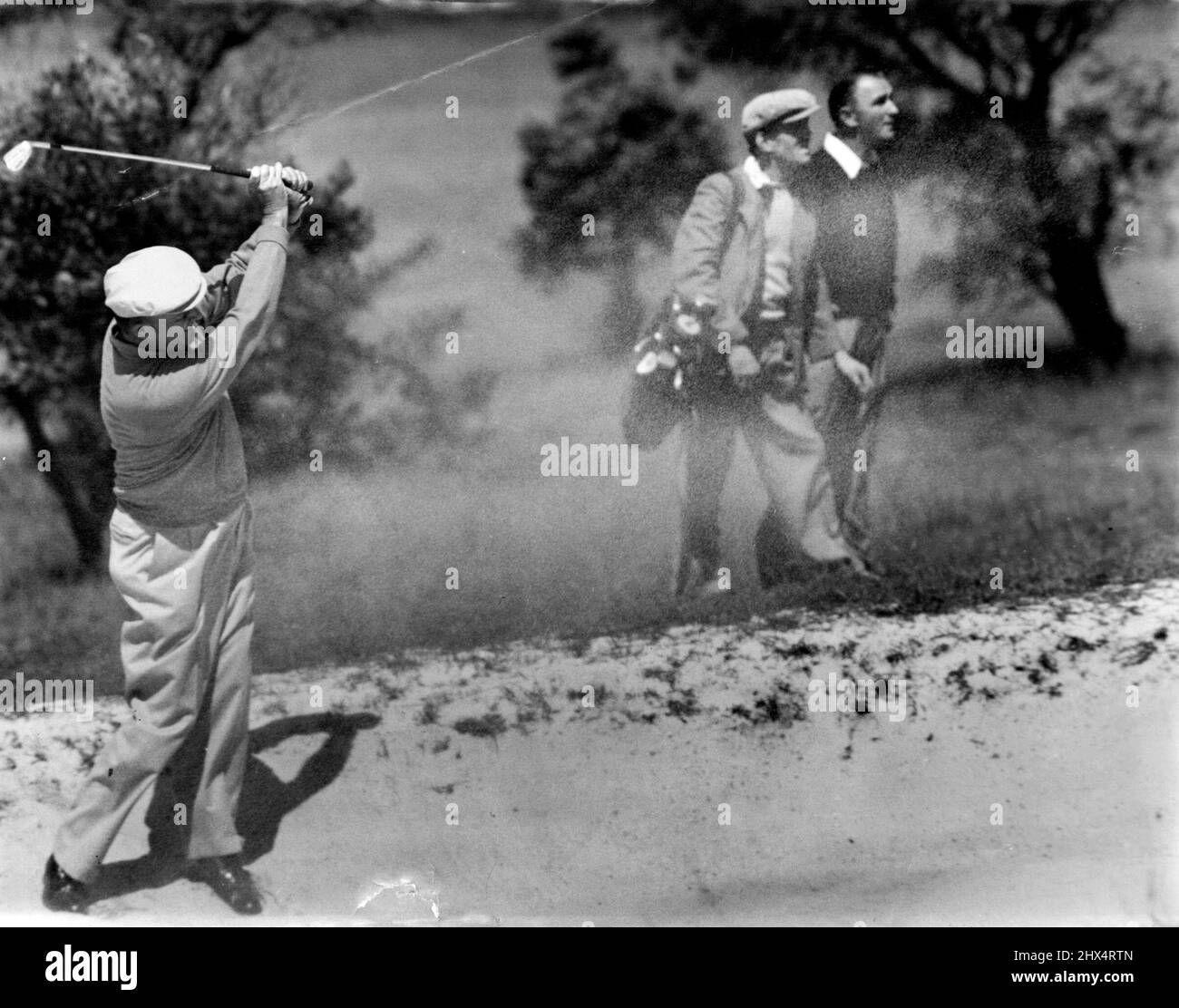 Dutch Harrison play ***** hunter on at Fairway. October 25, 1954 Stock ...