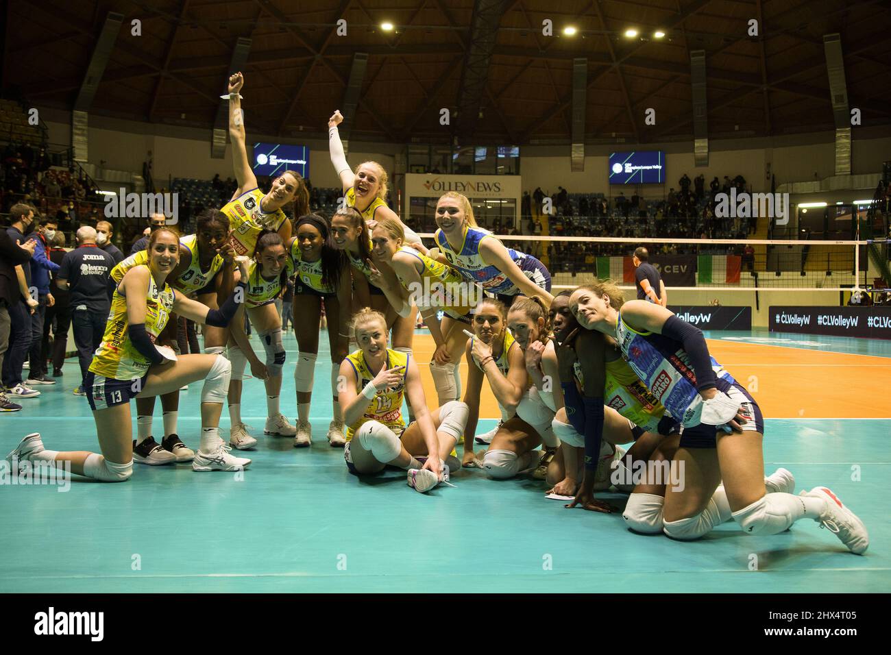 Exultation players of Imoco Conegliano during Quarter Finals - Vero ...