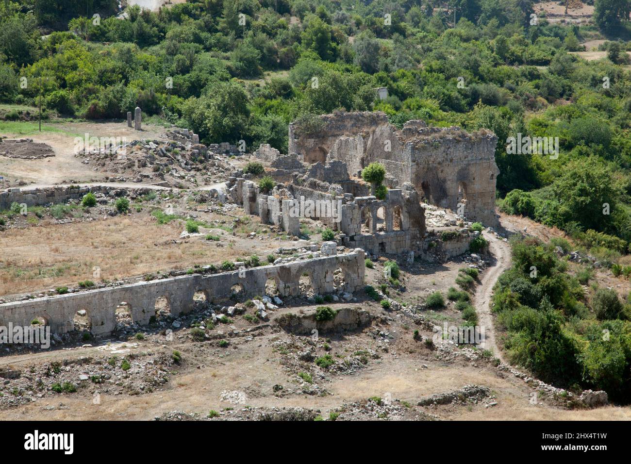 Turkey, near Fethiye, ruins of Tlos Stock Photo - Alamy
