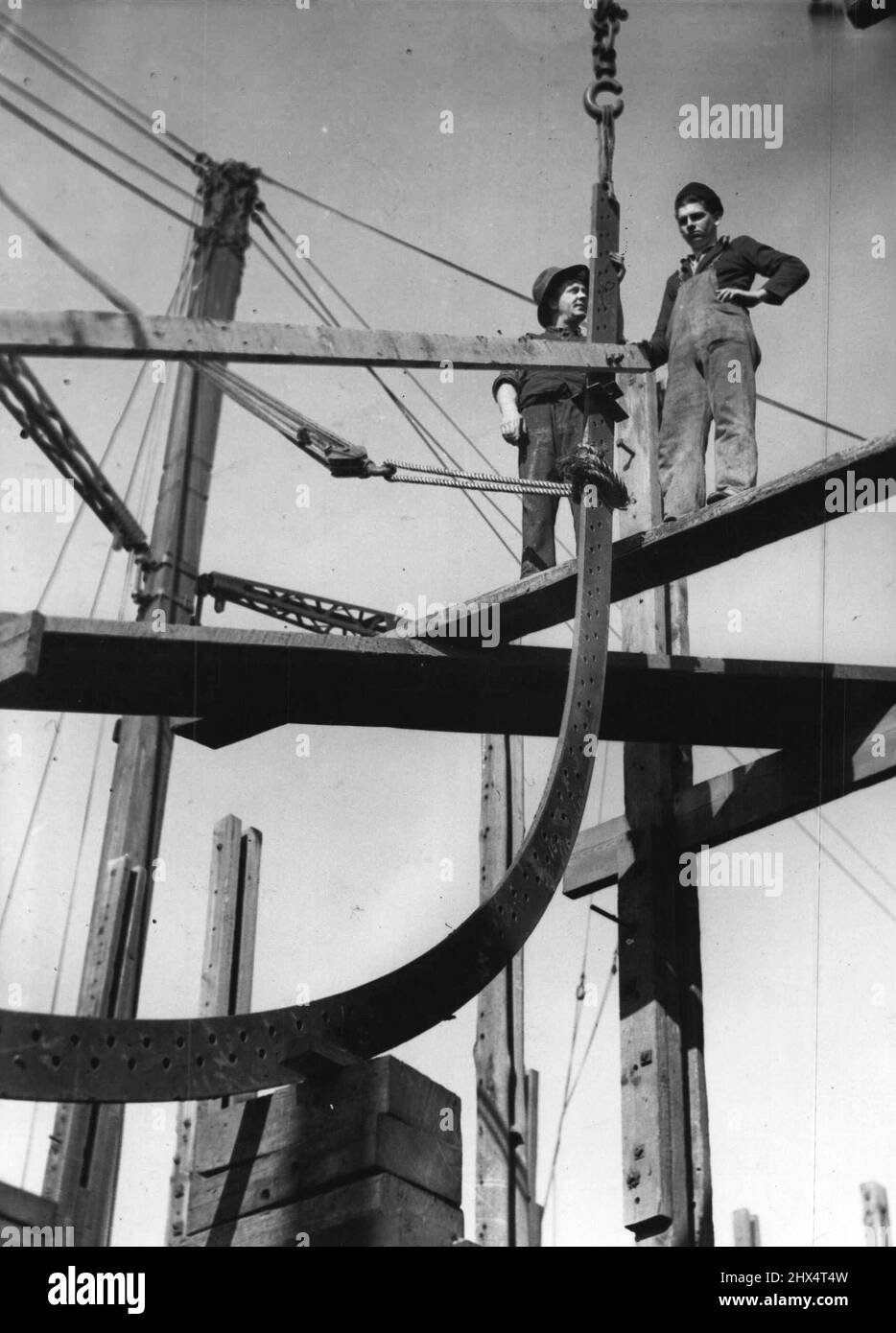 The Stem Post of the ship that is being built for the Commonwealth ...