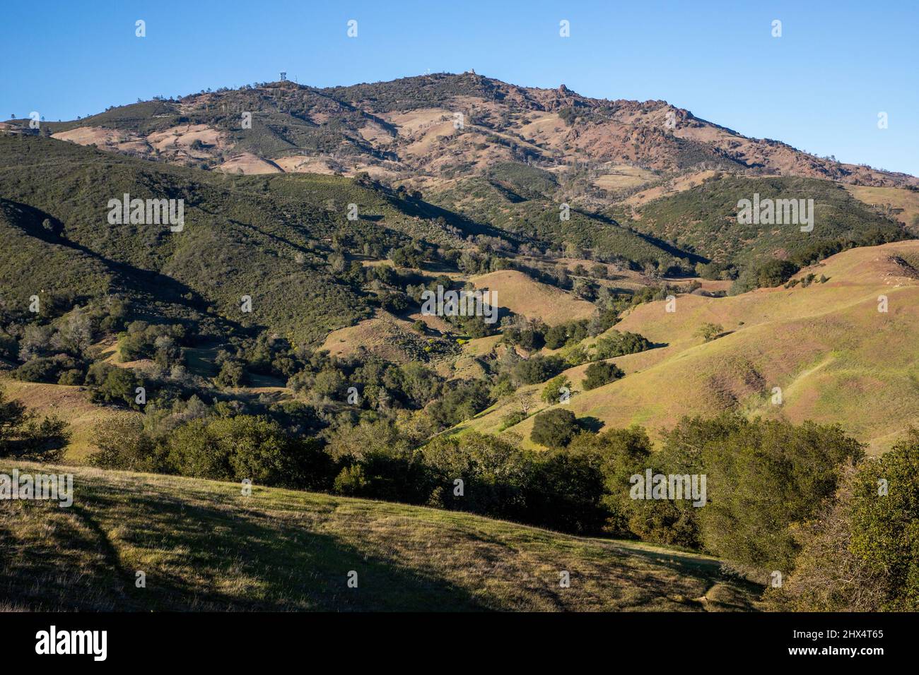View from the south gate road leaving from Mt.Diablo in northern ...