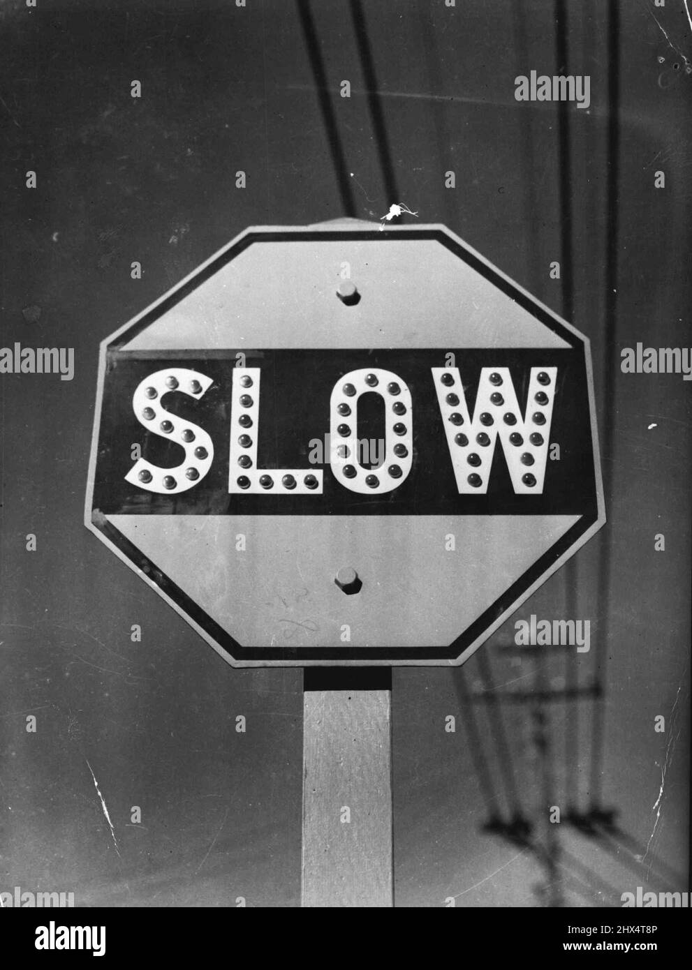 Misc-Traffic-Sign - Gen. January 17, 1950 Stock Photo - Alamy