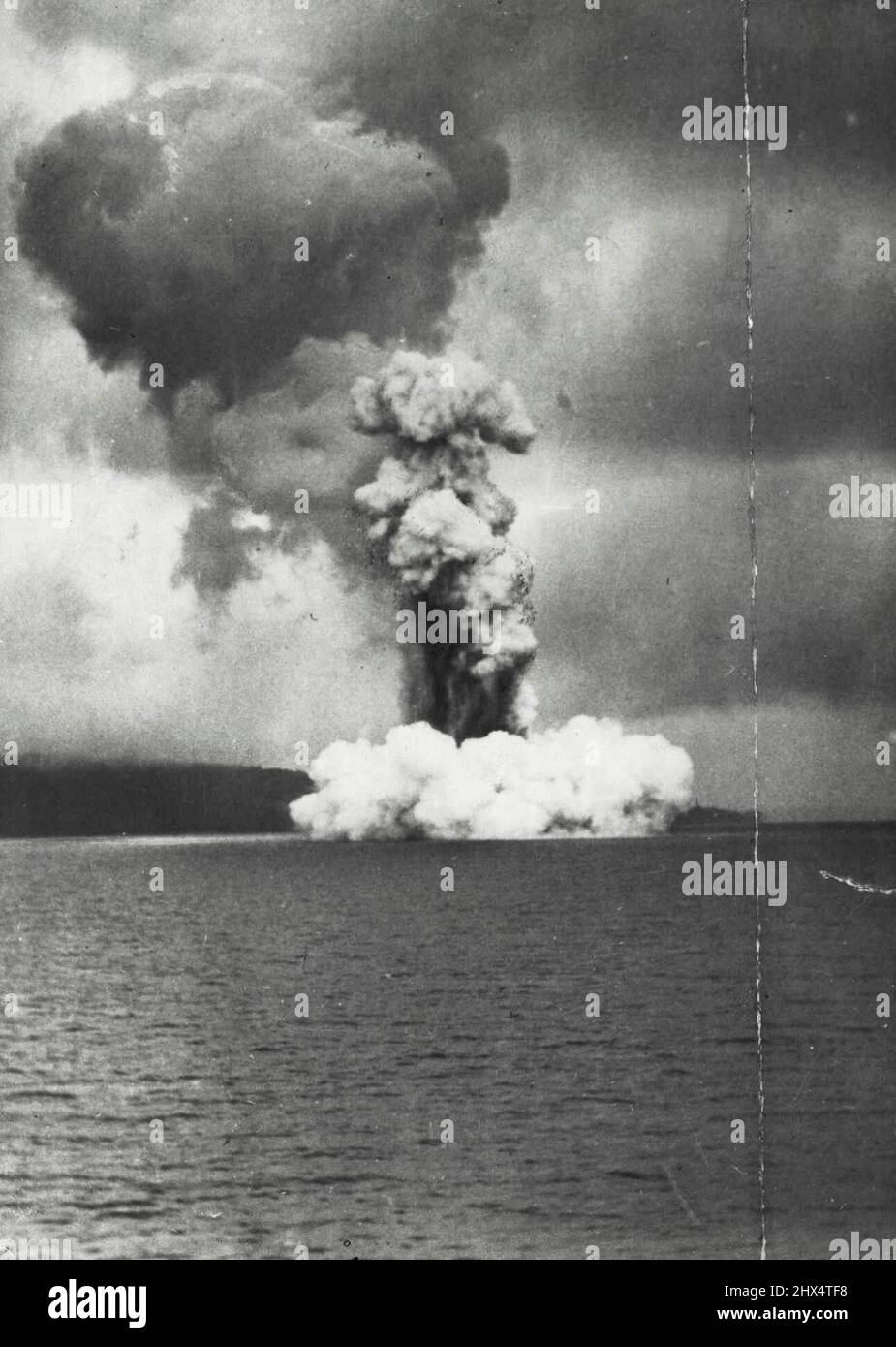 A Volcano Under The Sea. An eruption in the sea off the island of ...