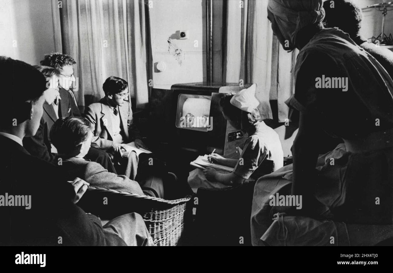 Television-Early. July 27, 1953 Stock Photo - Alamy