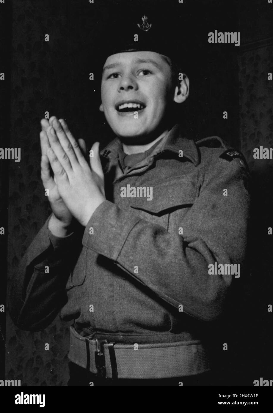 Cadet Tony. Army Cadet Tony Hope, 15, took French leave from school to ...