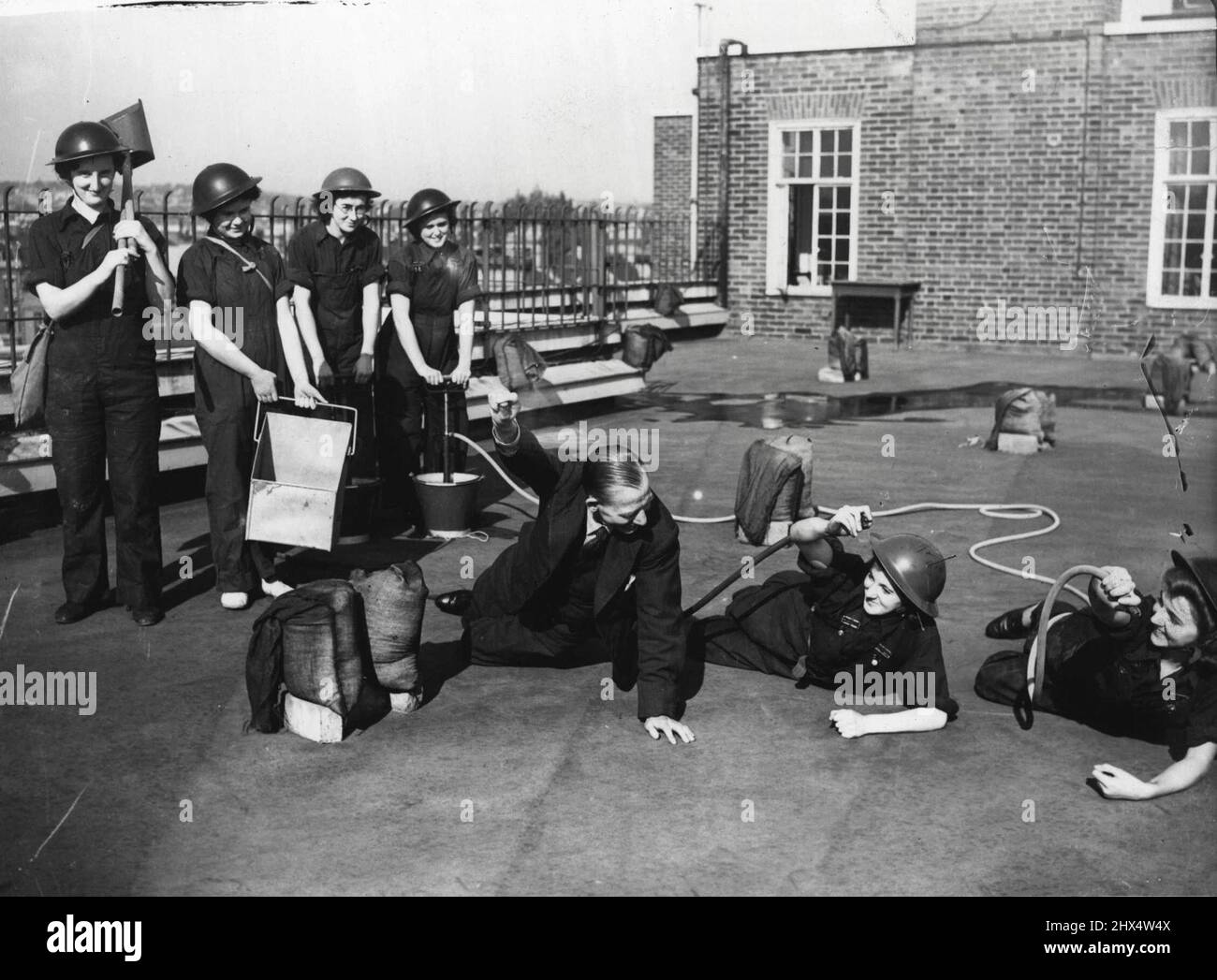 Hospitals Fire Fighting Women - Mr. Spain giving instructions on ...