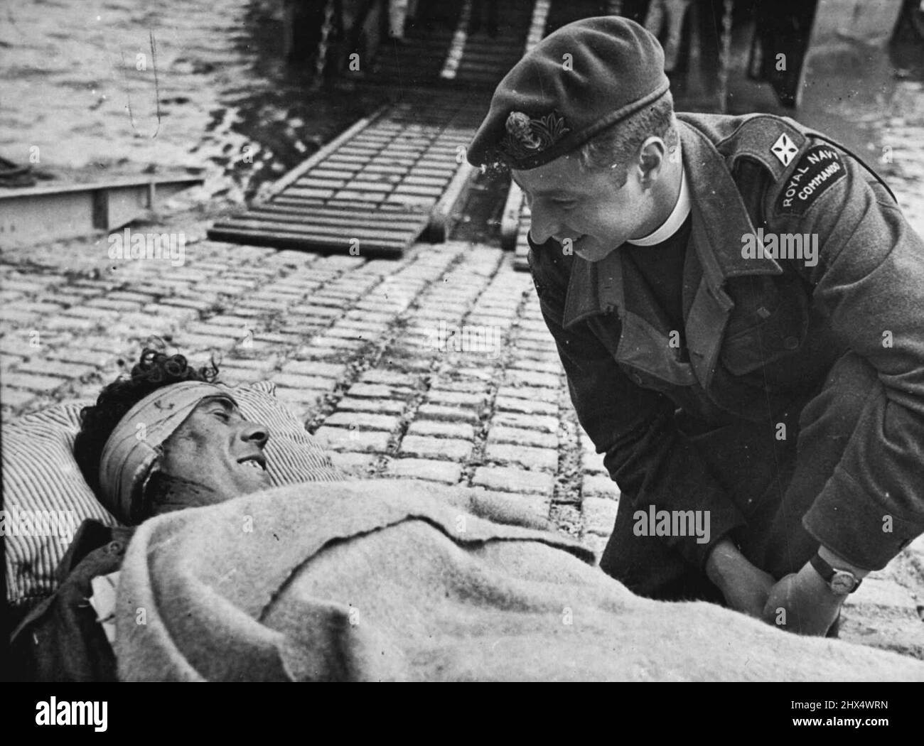 Wounded, Sick Etc. - British Troops. July 10, 1944 Stock Photo - Alamy