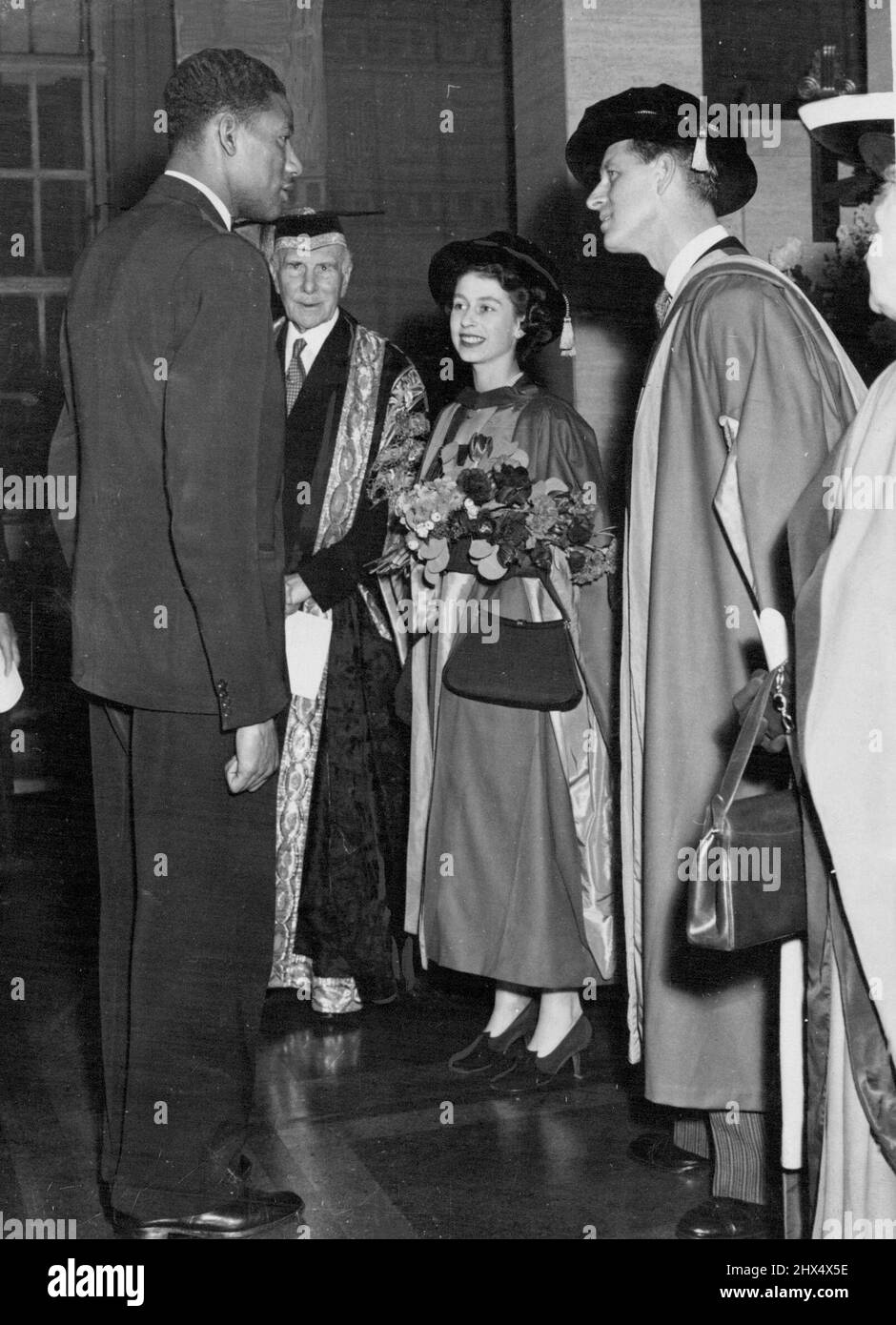 London University Honours Princess And Duke -- Arthur Wint, winner of ...