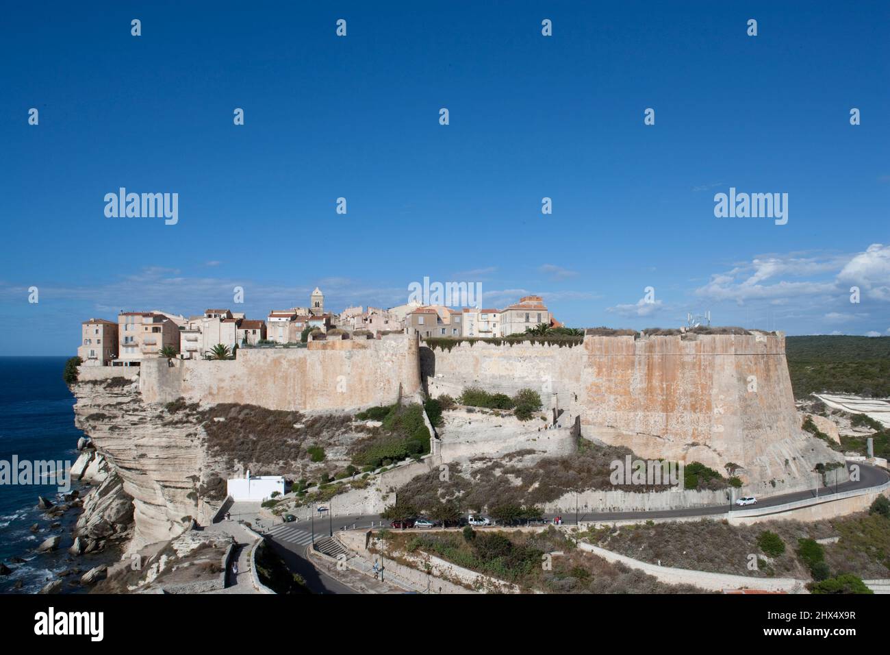 France, Corsica, Bonifacio, view of the citadel Stock Photo - Alamy