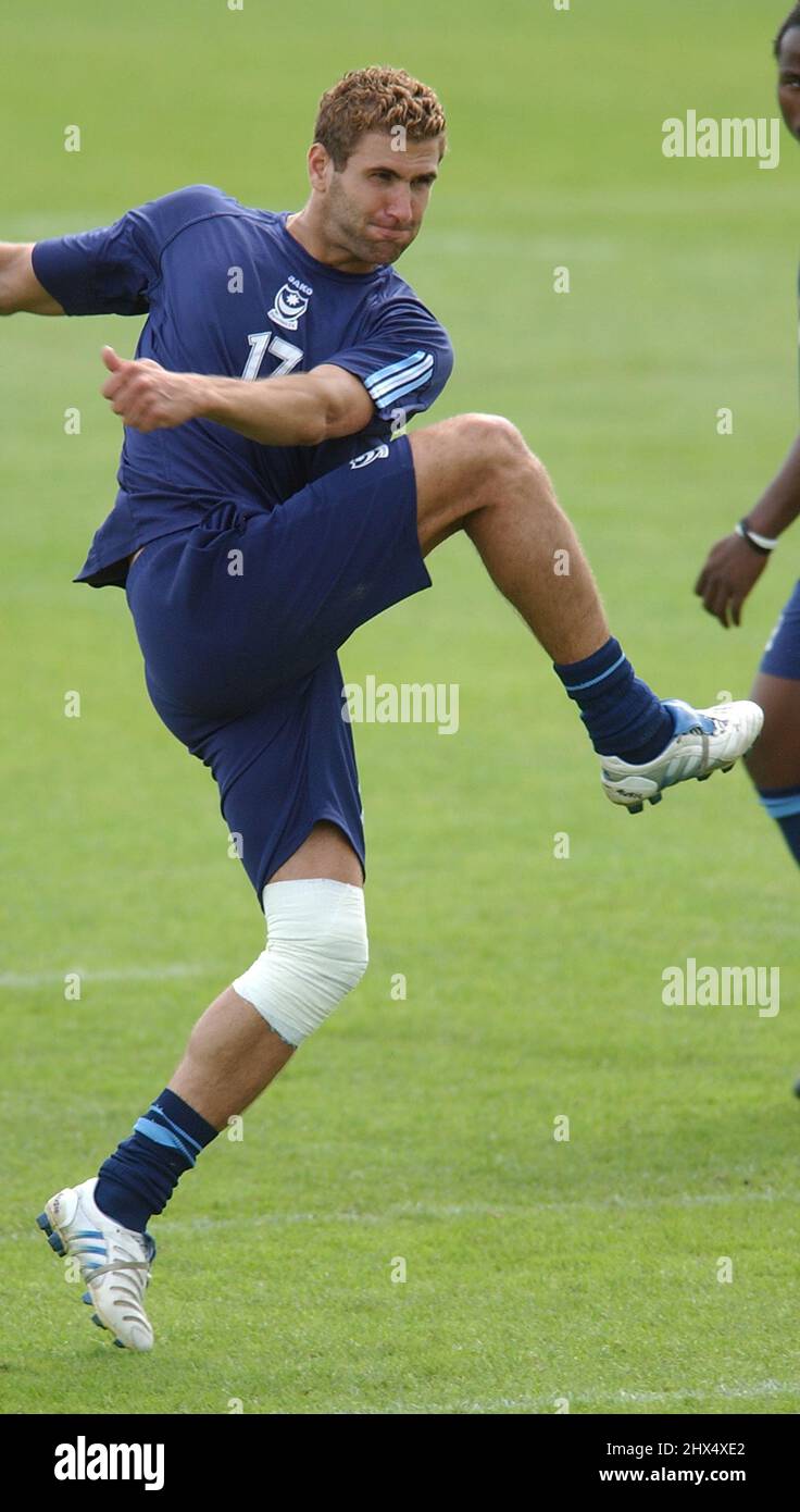 PORTSMOUTH TRAINING 11-08-05 AZAR KARADAS PIC MIKE WALKER, 2005 Stock ...