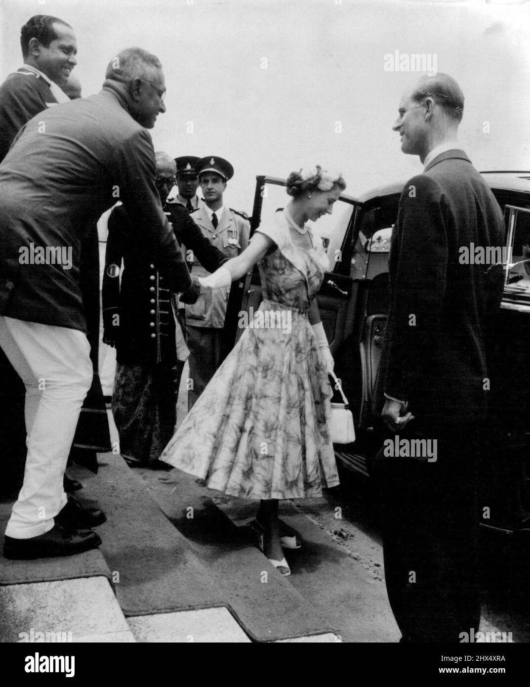 A warm goodbye from Sir John Kotelawela Ceylon's Premier to Queen ...