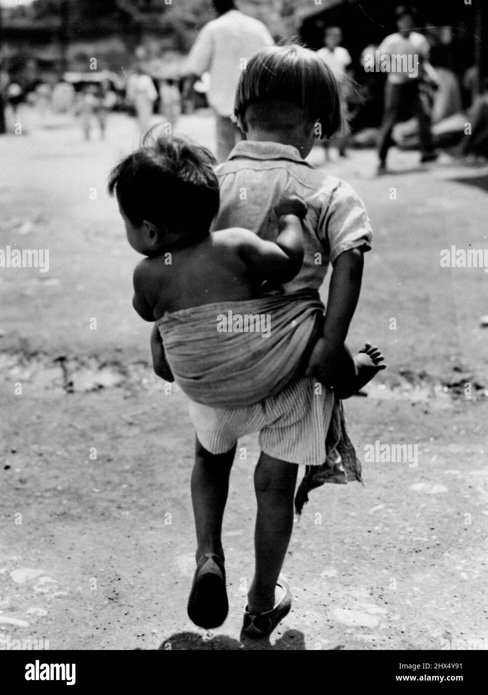 War orphans Black and White Stock Photos & Images - Alamy