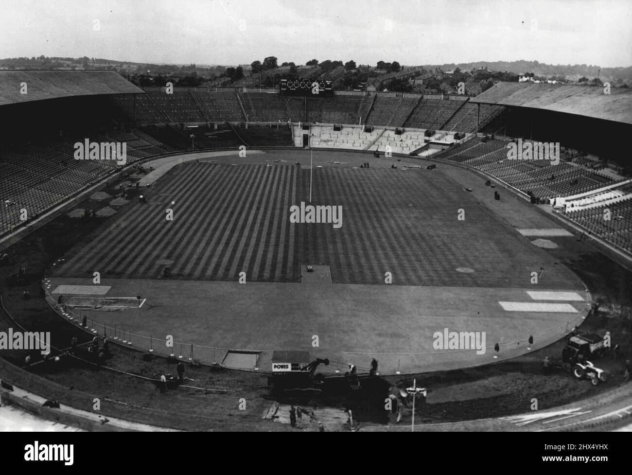 Wembley Stadium Prepares For The Olympics - A general view of the ...