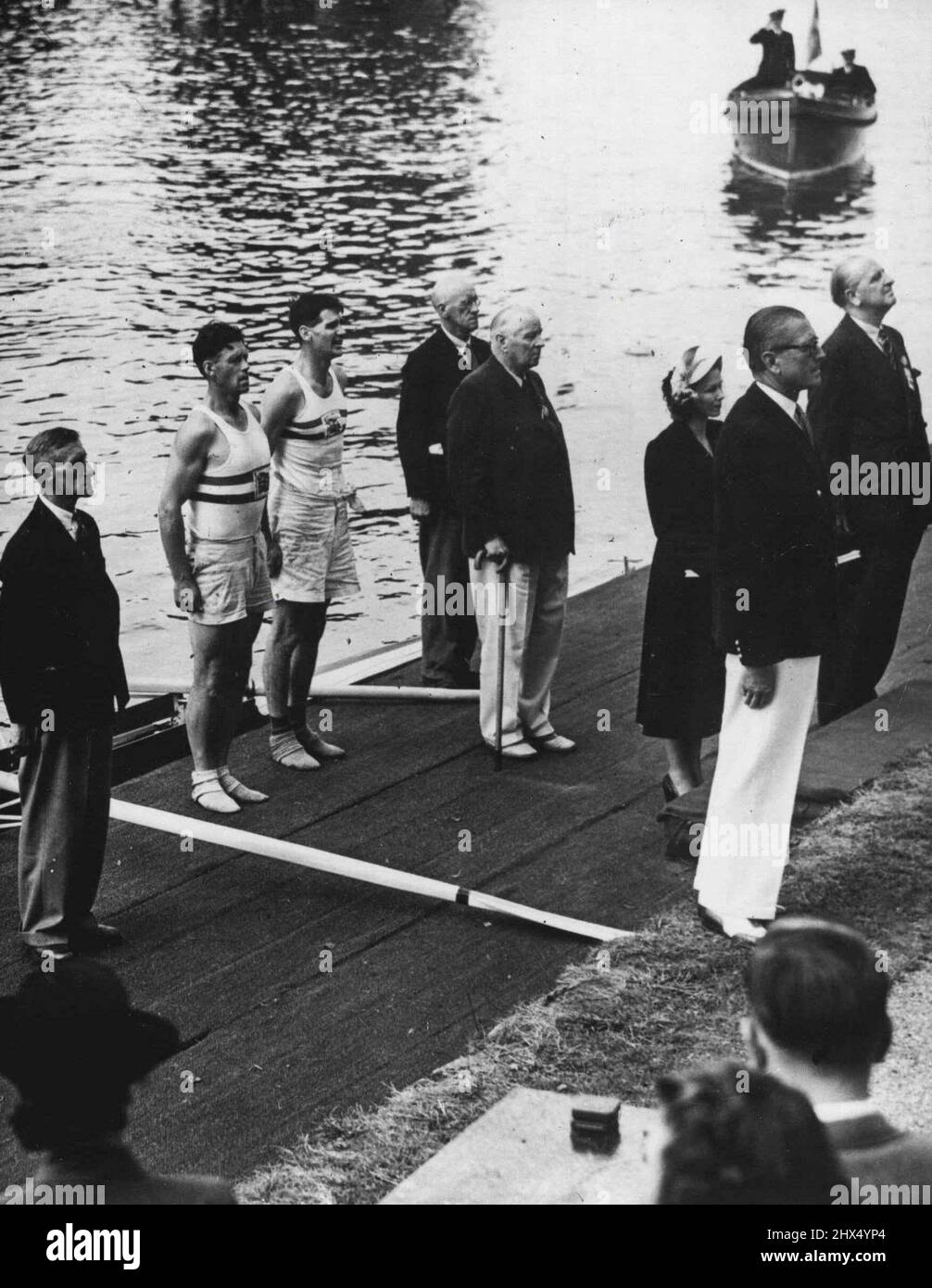 Olympic Games Rowing Finals at Henley: J. H. T. Wilson (str) and W. G ...