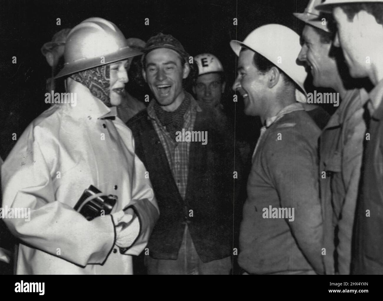 Princess Alexandra chats with a group of drillers at the T2 tuned ...