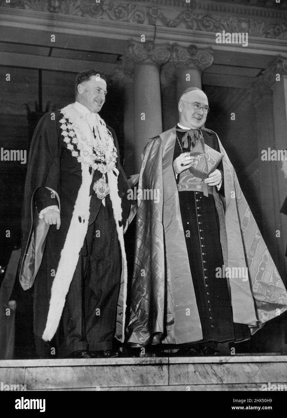 Civic Reception To Cardinal Spellman And Visiting Church Dignitaries ...
