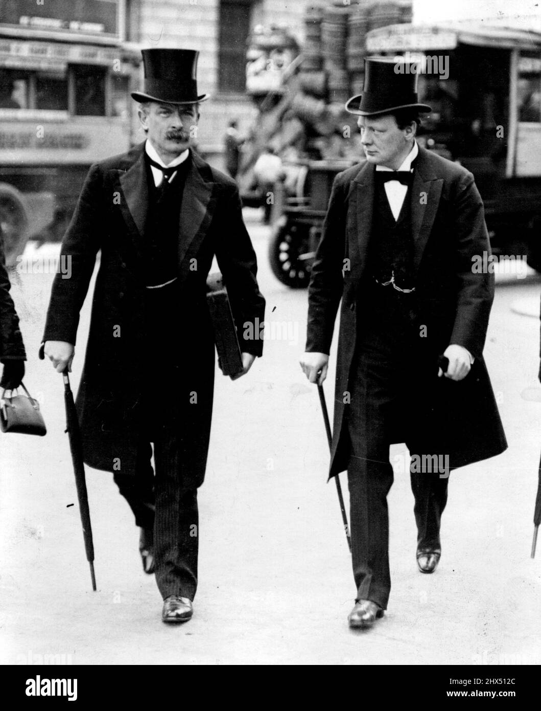 Mr. Winston Churchill -- Mr. Winston Churchill, with Mr. Lloyd George ...