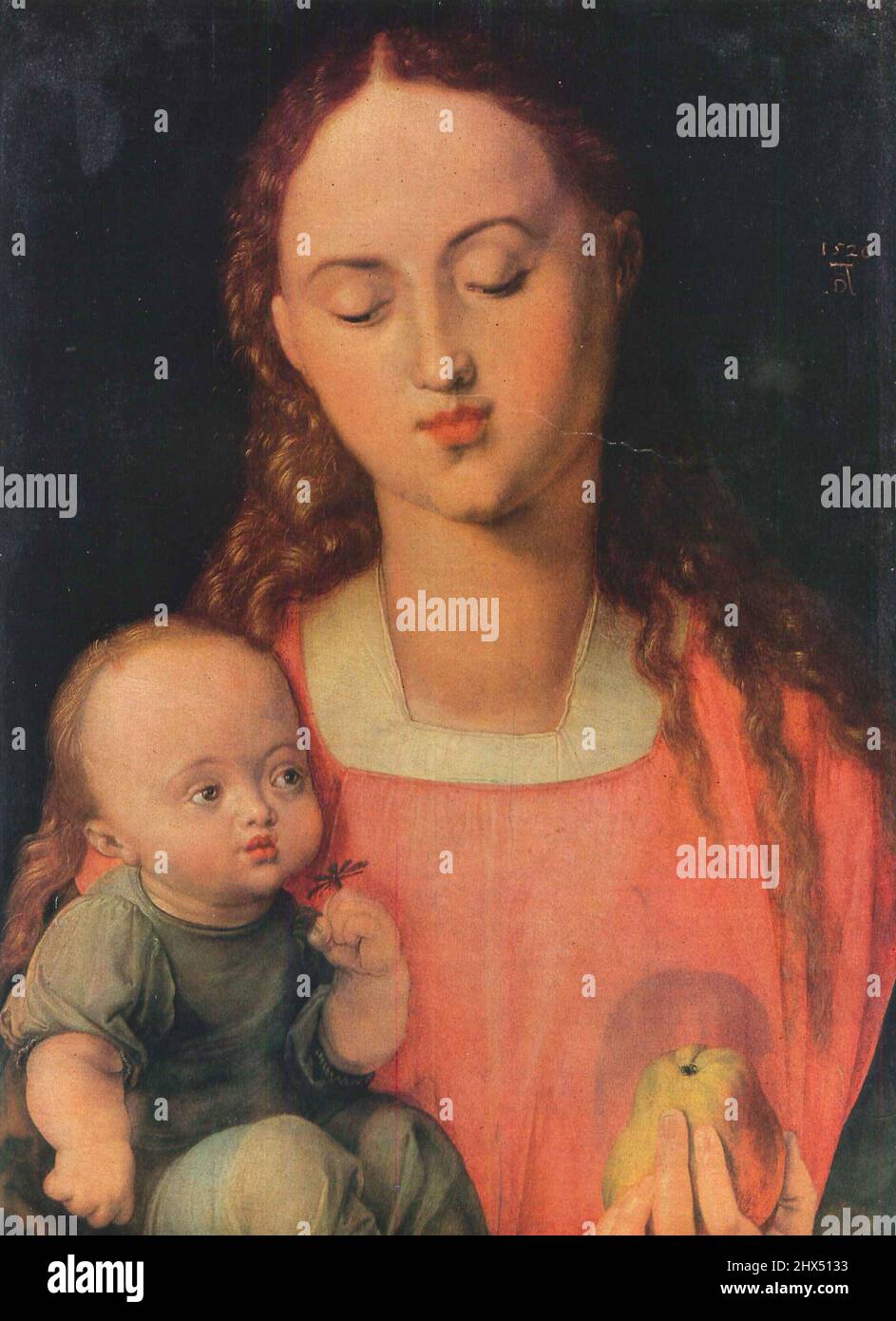Albrecht Dürer, Maria mit Kind (1526), Madonna and Child with the Pear ...