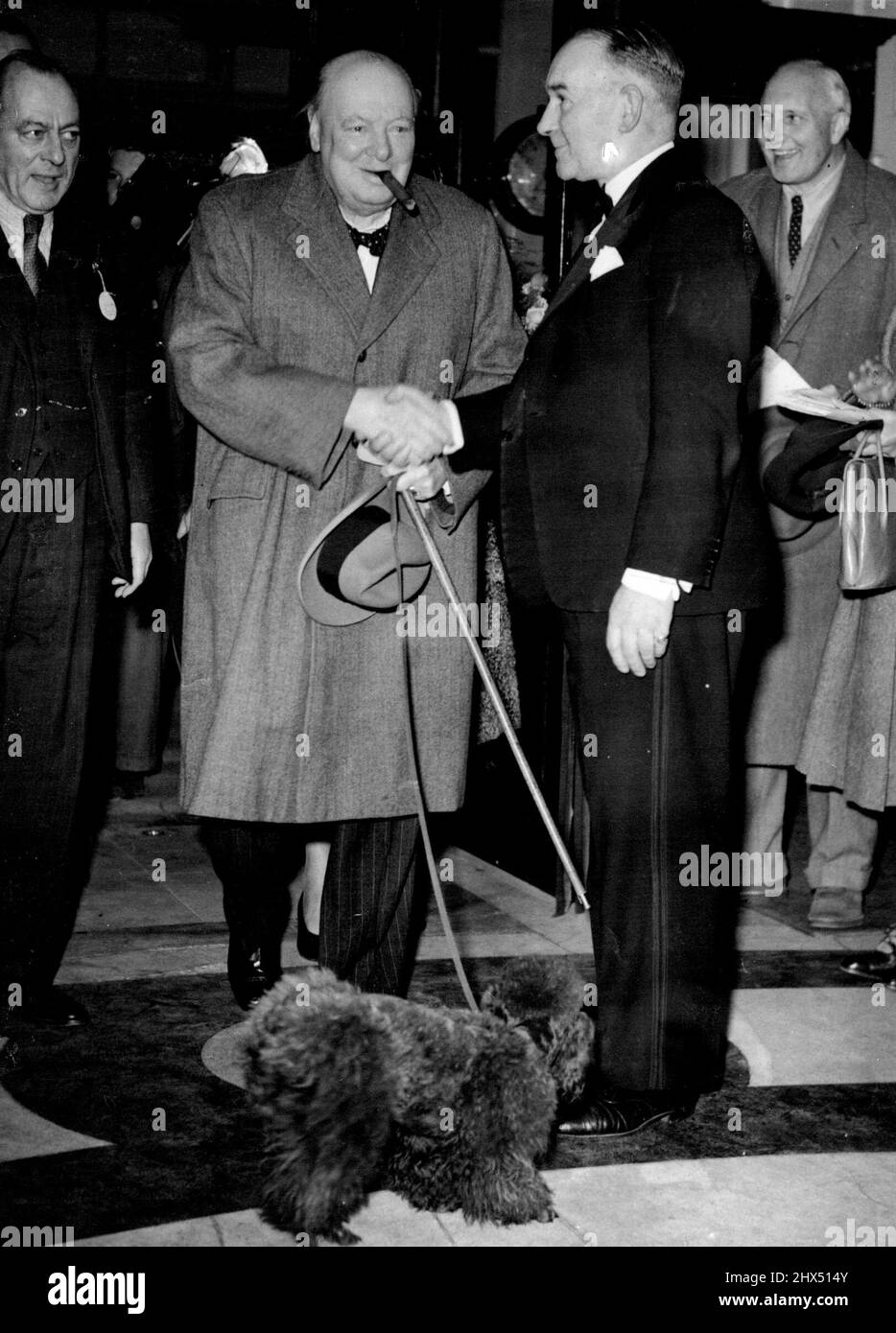 Churchill, With Cigar And Dog, At Llandudno Mr. Winston Churchill ...