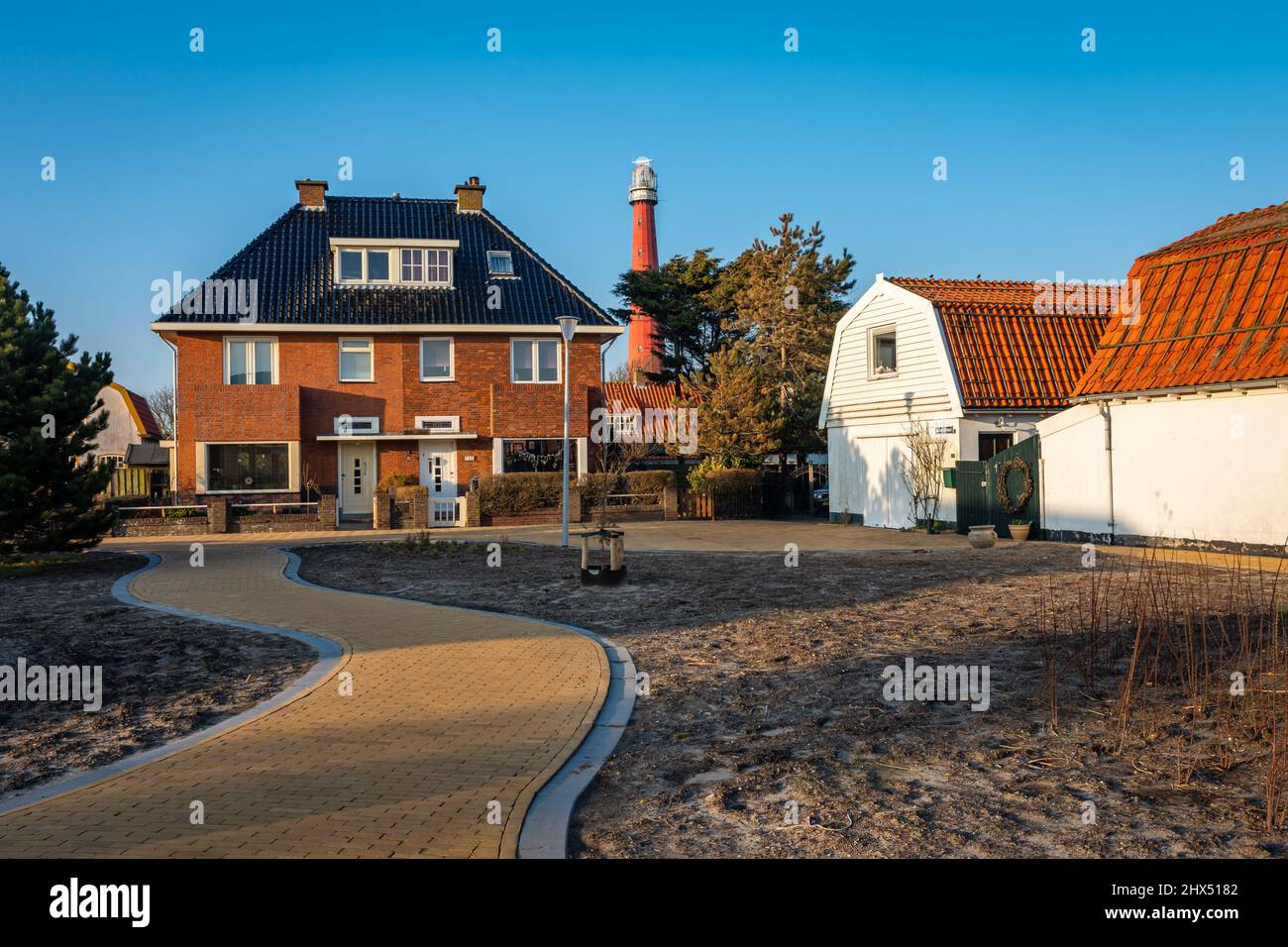 The lighthouse lange jaap also known as den helder hi-res stock ...