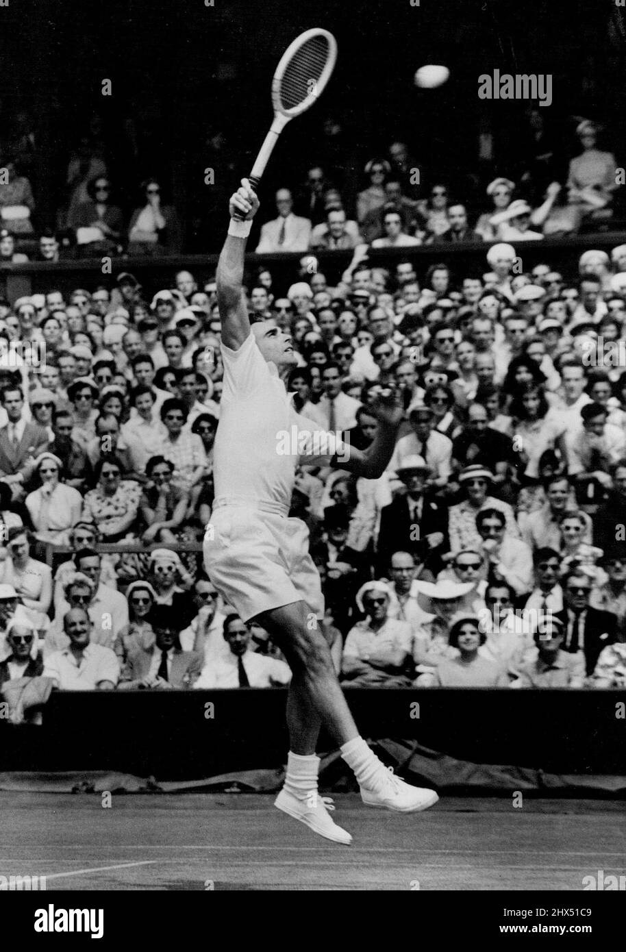 Shot From Seixas : America's Victor Seixas in play against Mervyn Rose ...
