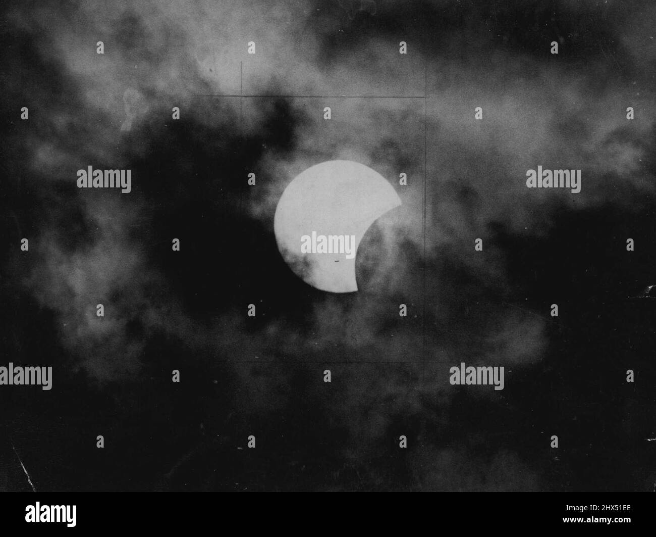 Eclipse Of The Sun - The first phase of the Eclipse of the sun as it ...
