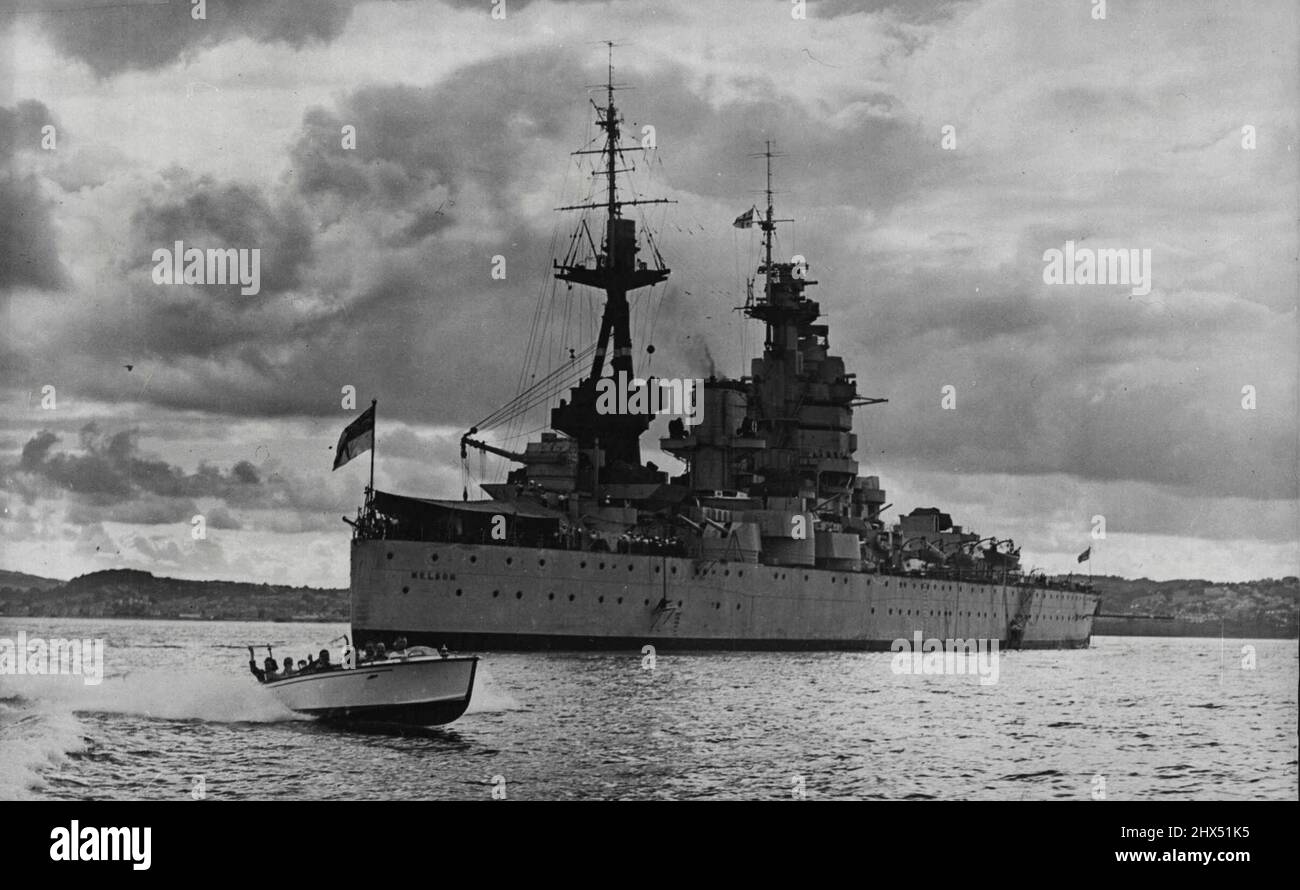 Sea Veteran Is Training Flagship -- H.M.S. Nelson ("Nellie to the Royal ...