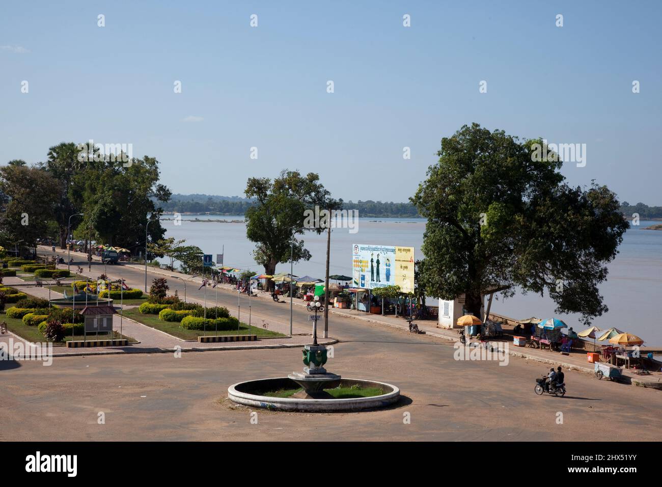 Cambodia, Stung Treng, Tonle Srepok river and town Stock Photo - Alamy