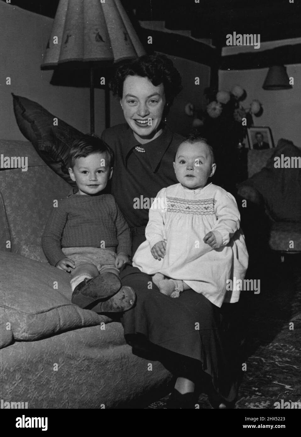 Money Puzzles Them On This Island -- Mrs. Botha with son Gough and baby ...