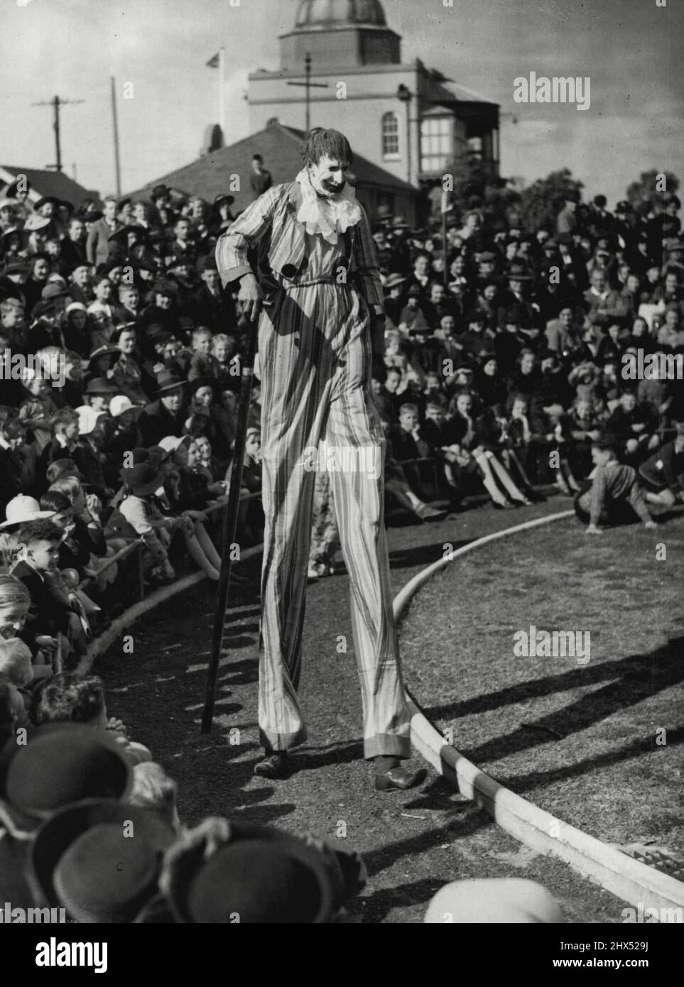 Clown on Stilts : Children were entertained at a circus party at ...
