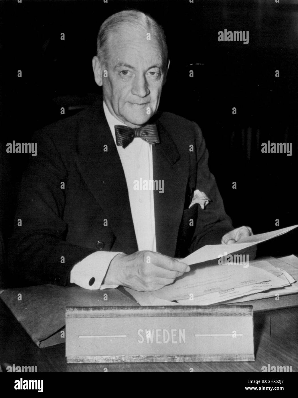 Heads U.N. Palestine Inquiry -- Chief Justice Emil Sandstrom (above) of ...