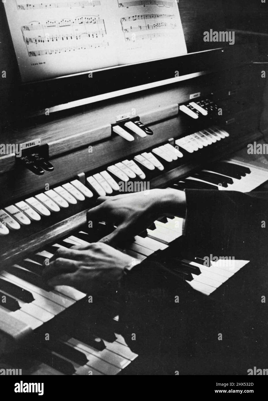 2 Above the two keyboard is a long line of: (b) stop tablets. November ...
