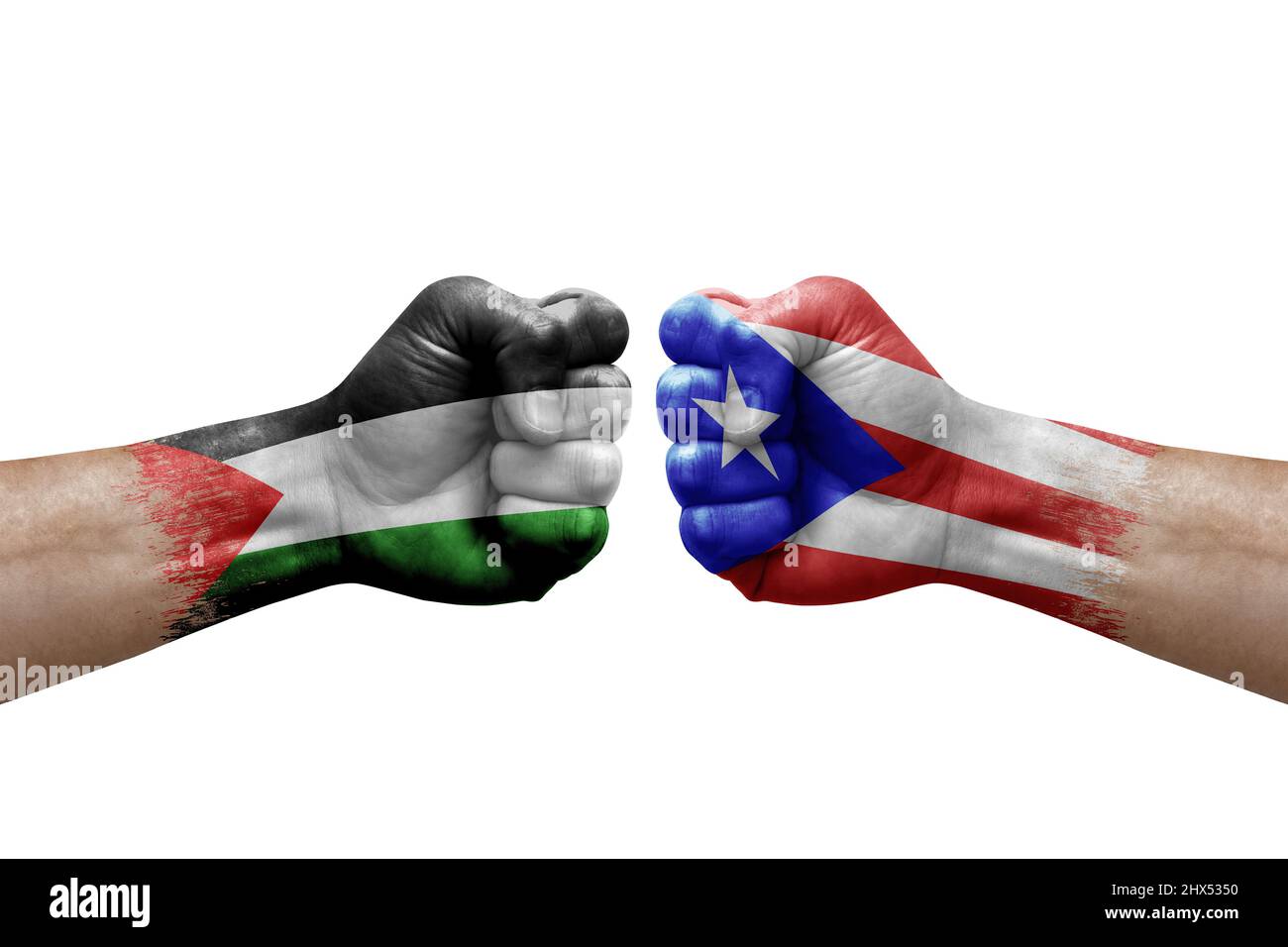 Palestine puerto rico flag Cut Out Stock Images & Pictures - Alamy