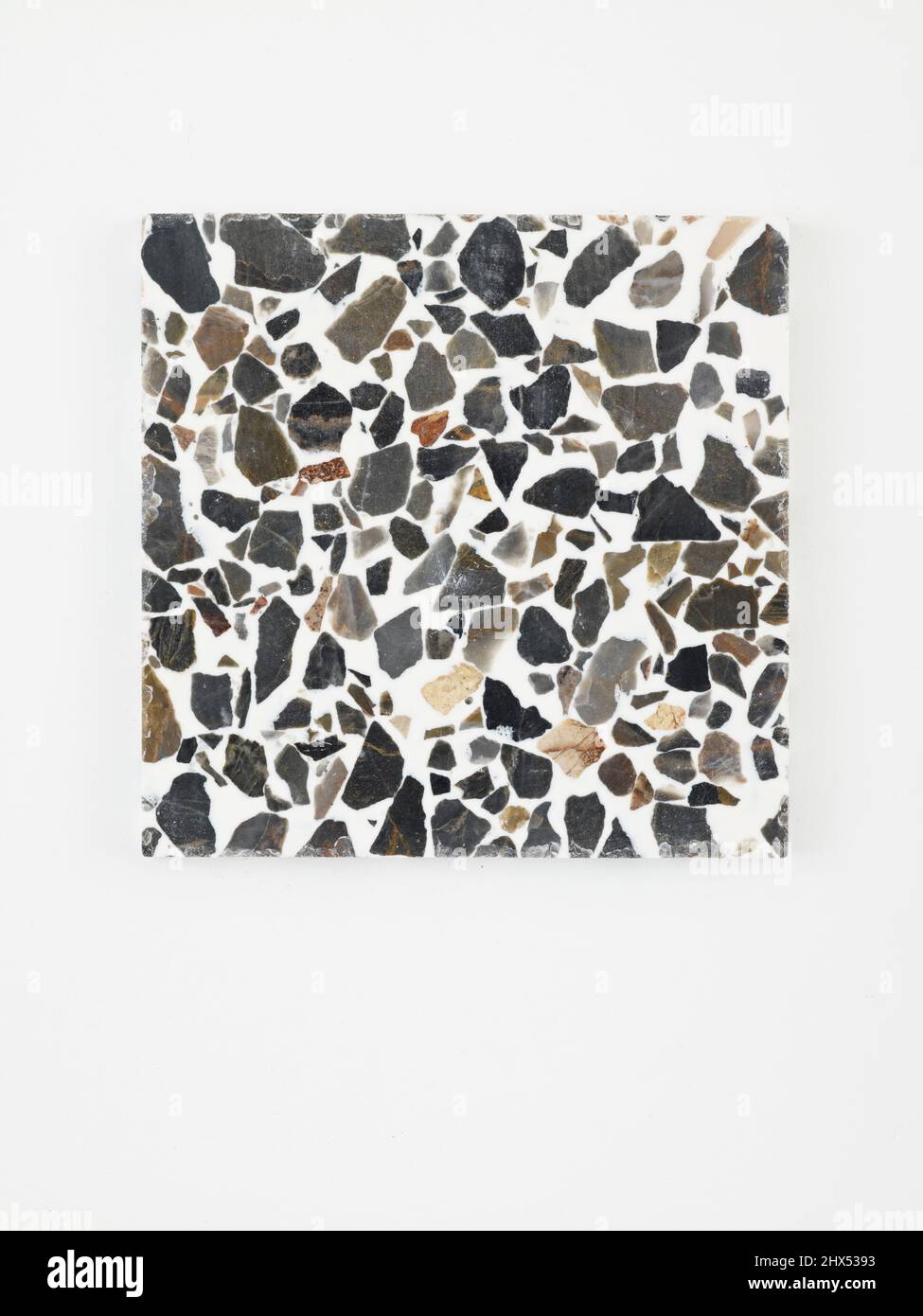 Dark Terrazzo floor tile Stock Photo - Alamy