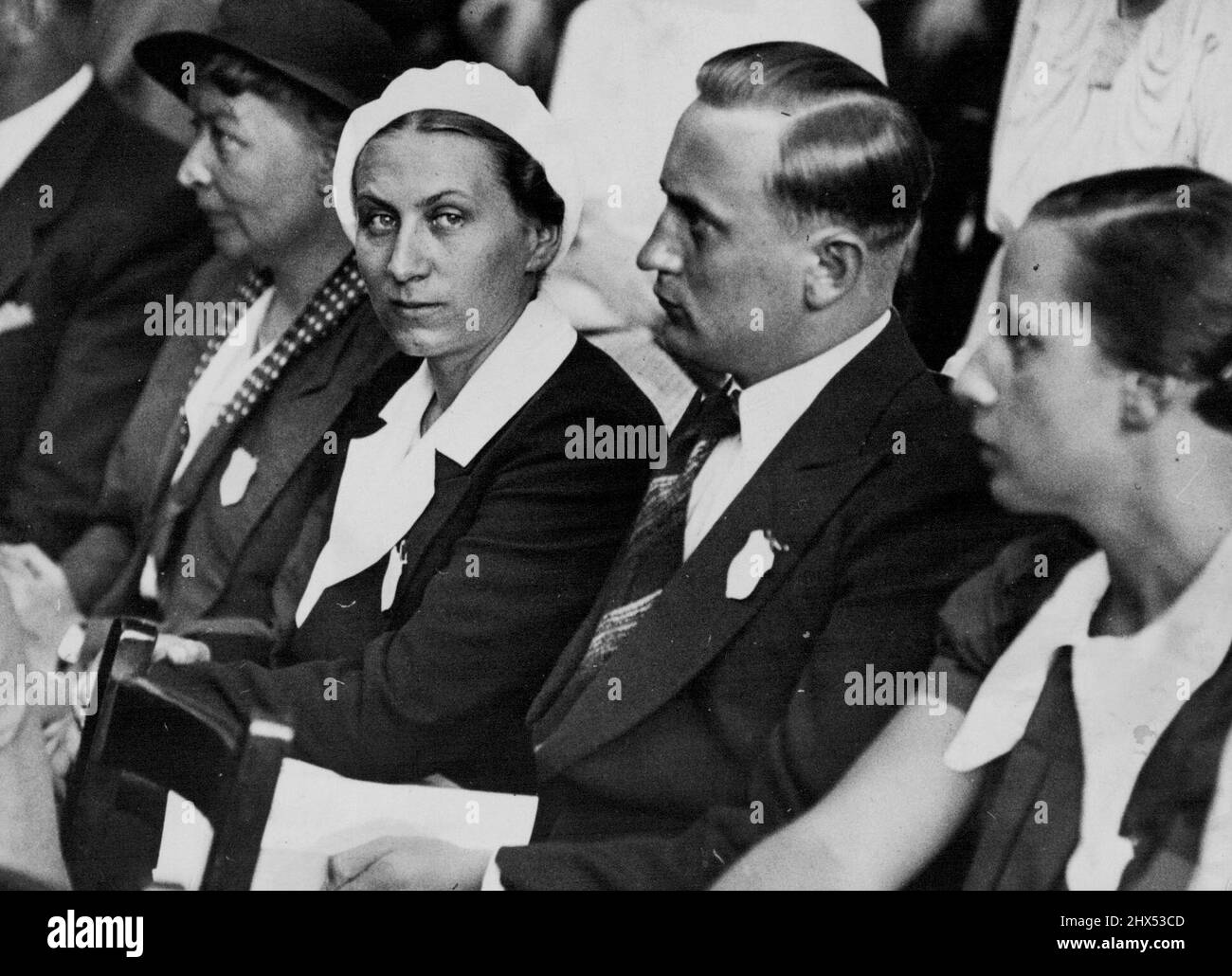Frau Gertrud Scholtz Klink (wearing white beret) was described by ...