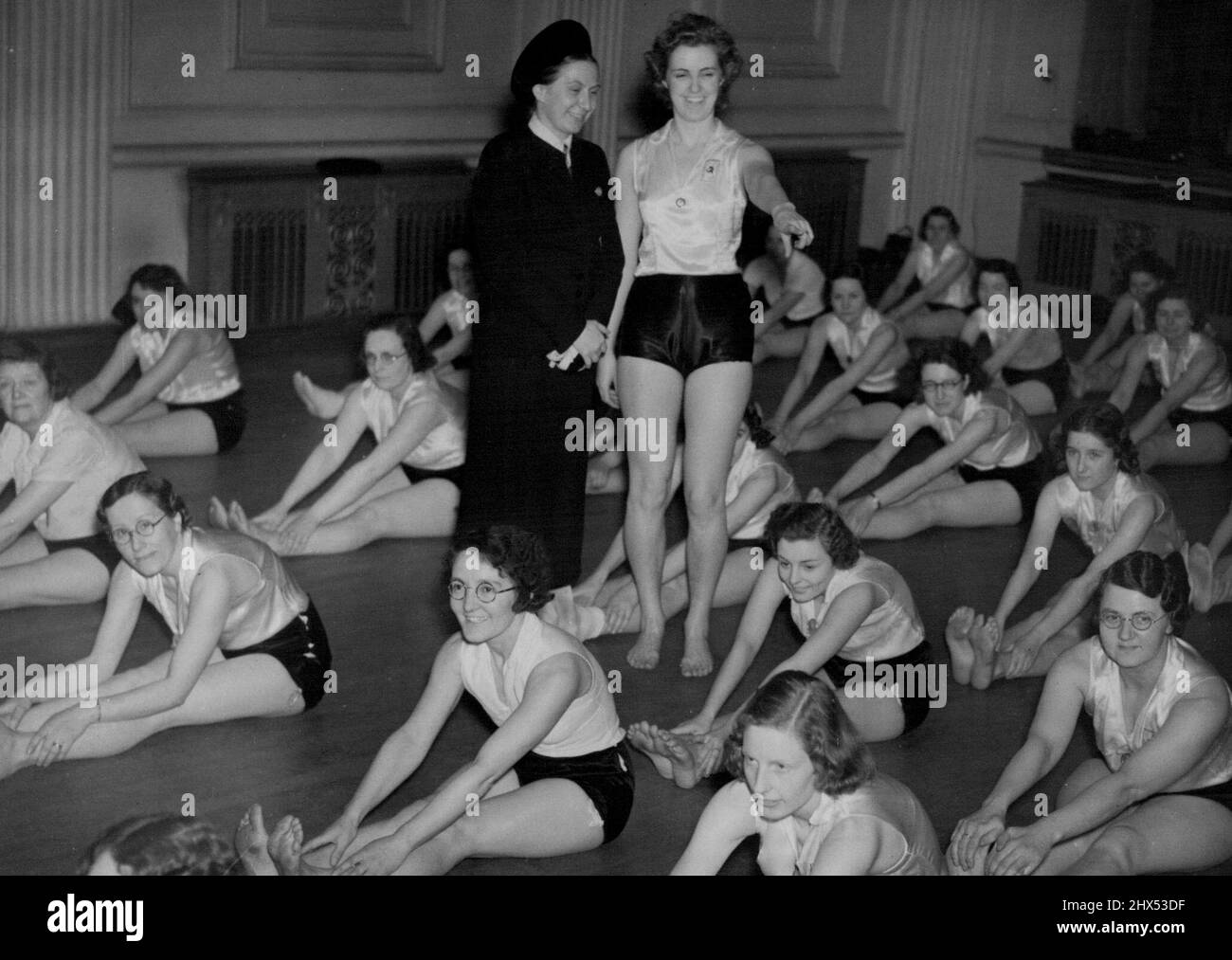 A group of league of german girls with their leader hi-res stock ...