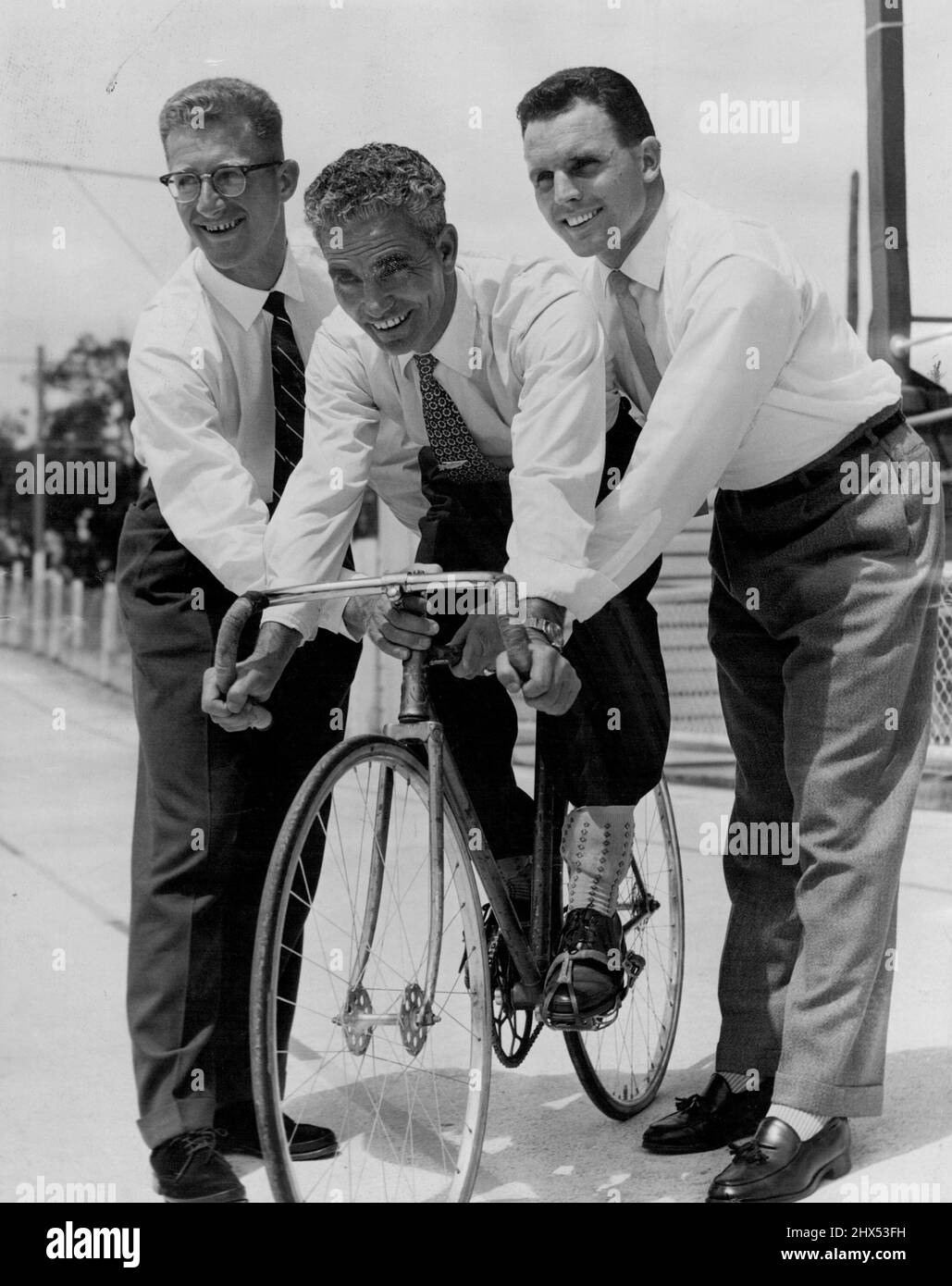 Mayor of Canterbury, Ald. Schofield, is being taken for a ride as the ...