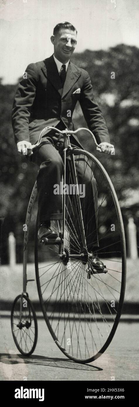 Hubert Opperman. October 26, 1936 Stock Photo - Alamy