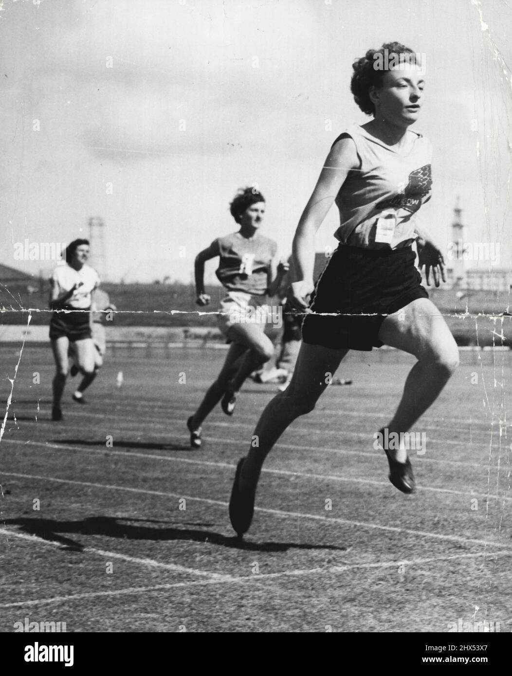 Marjorie Jackson. July 14, 1953.c Stock Photo - Alamy