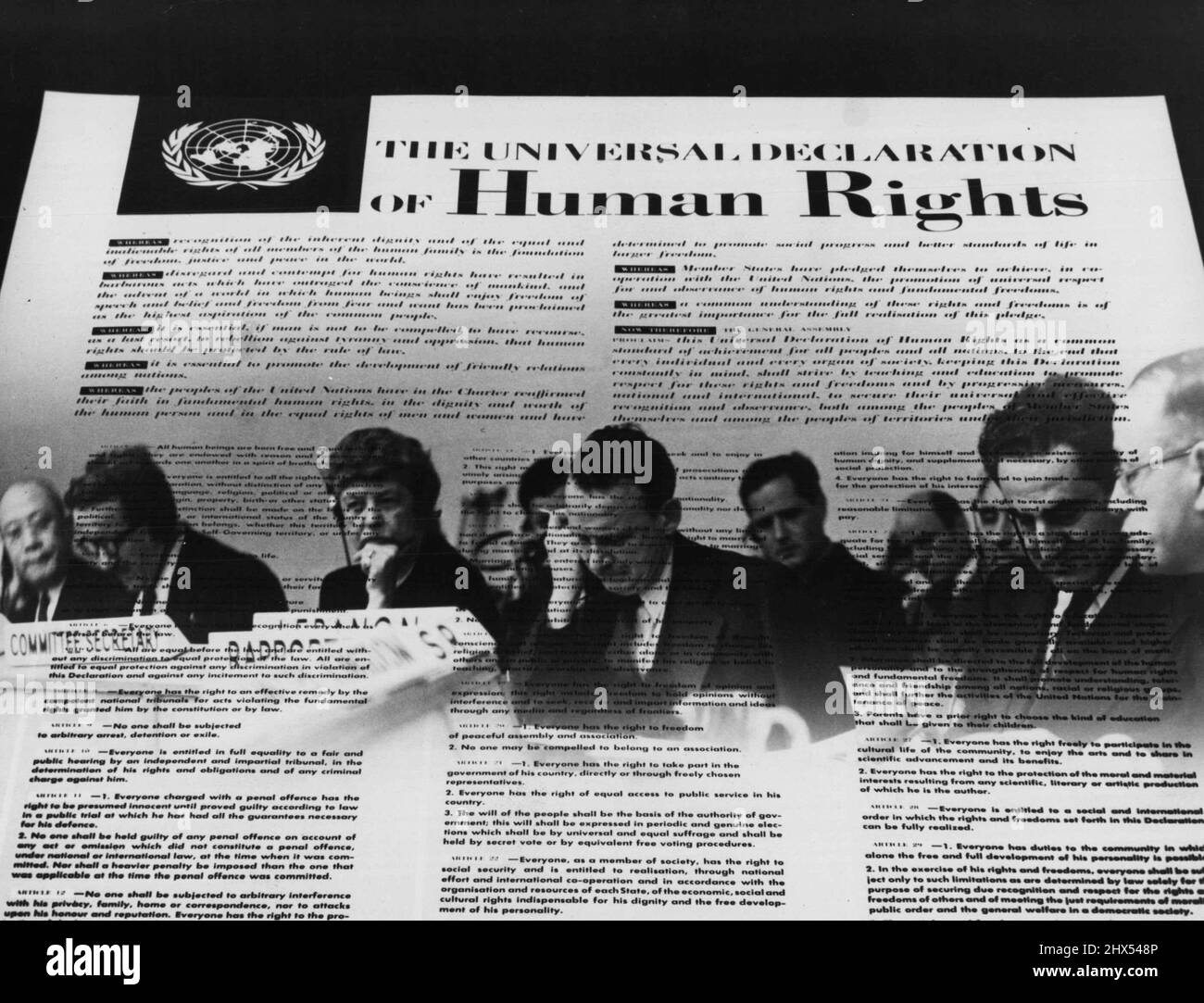 The Universal Declaration Of Human Right -- This document, completed ...