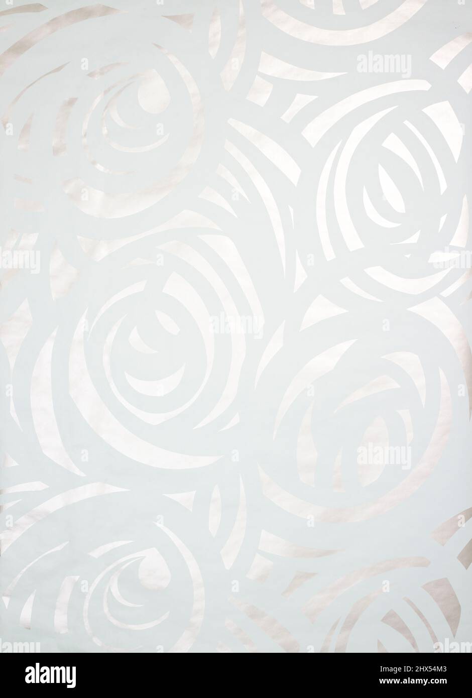 Swirl pattern white metallic bedroom wallpaper Stock Photo - Alamy