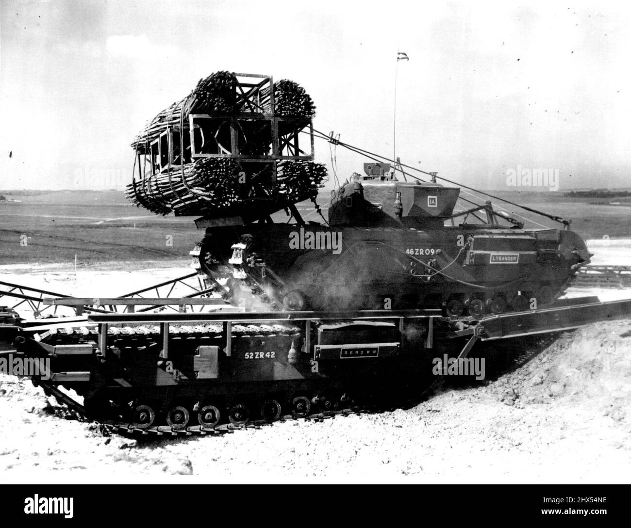 The Gap Is Bridged. This unusual picture was taken at a demonstration ...