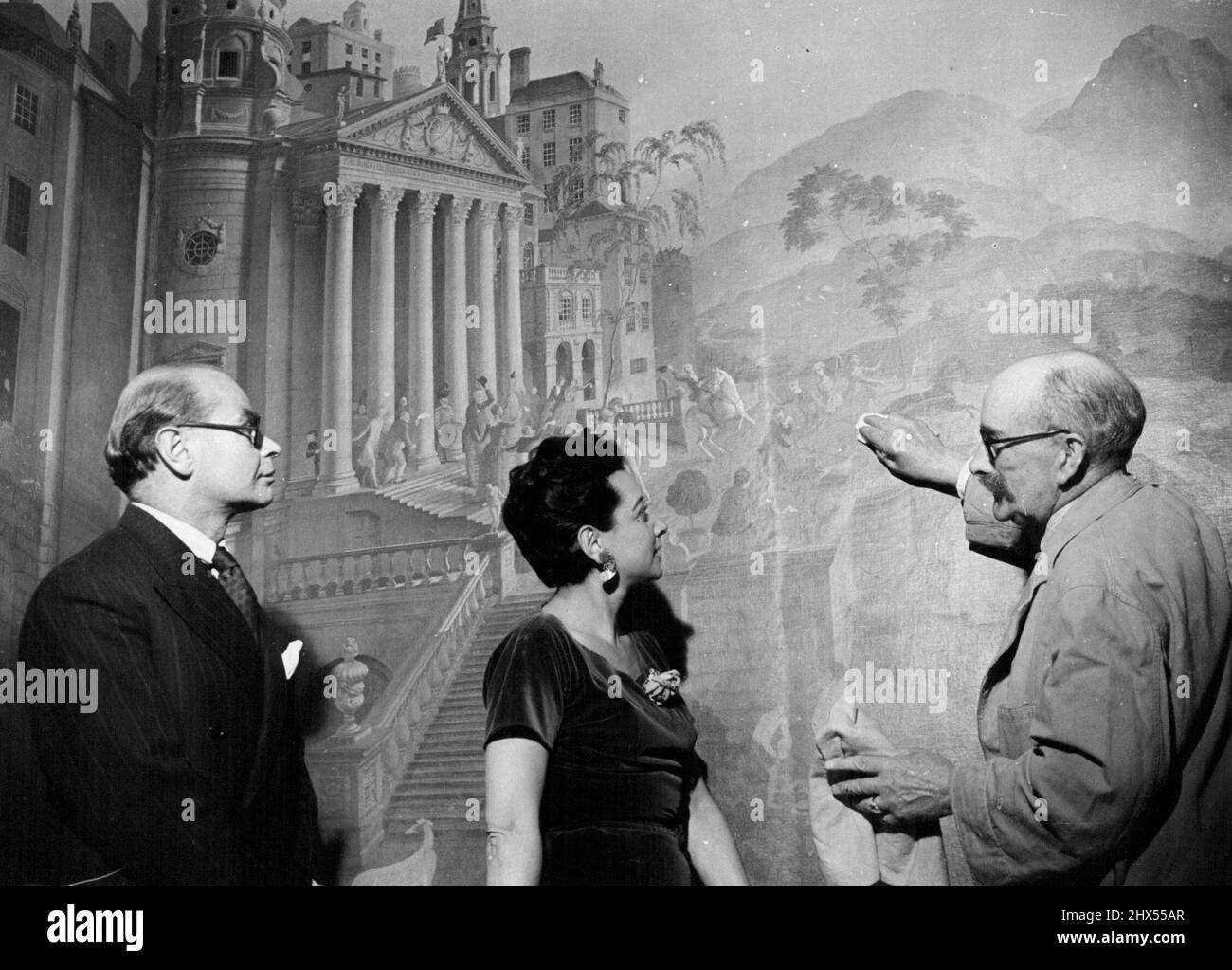 London grime from a rococo fancy. Sir John Lastein and Mrs. Tondi Adams ...