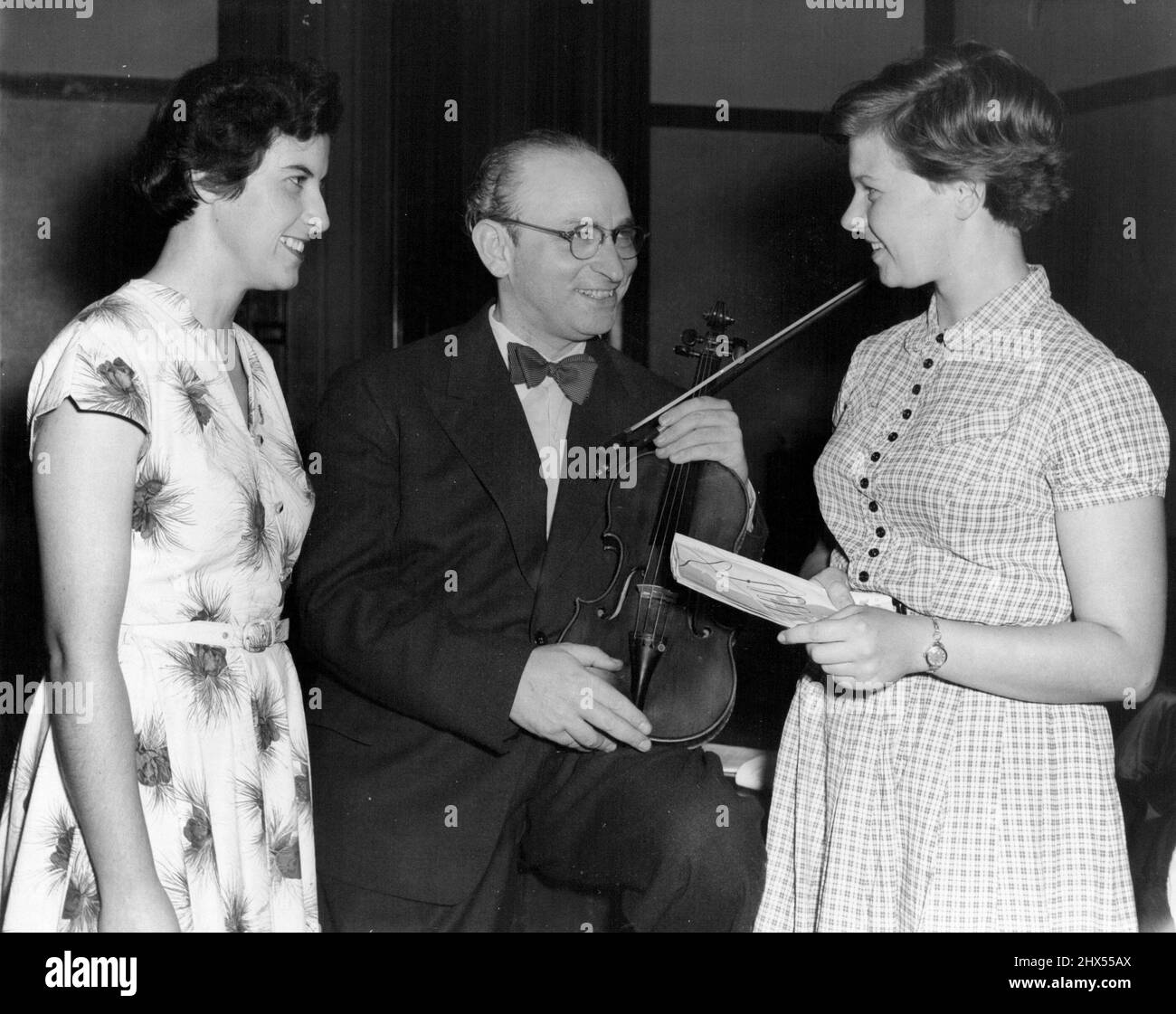 ABC Youth concert at the Town Hall. British violinist, Max Rostal ...