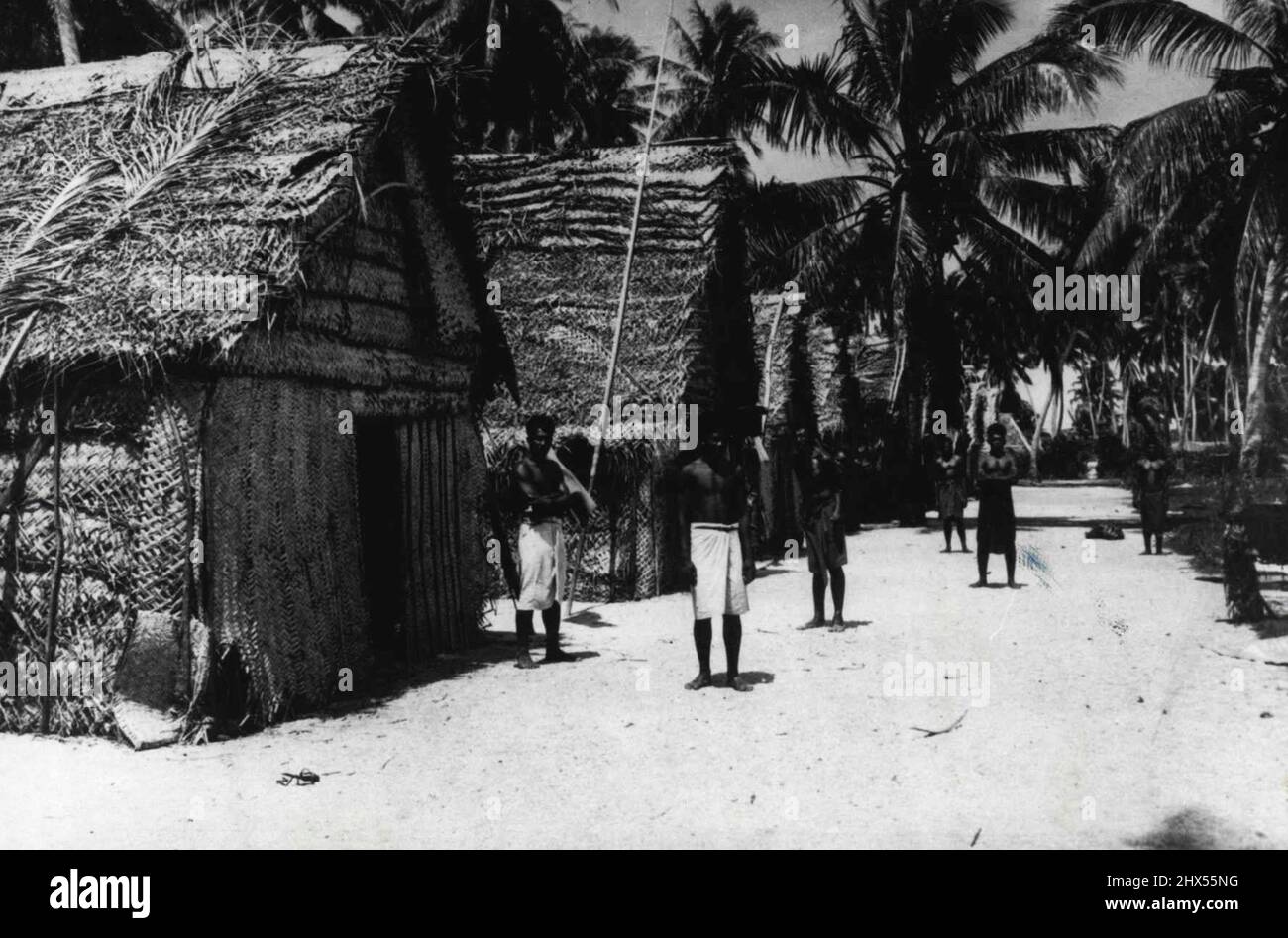 Typical scene in Solomon Islands. August 18, 1942 Stock Photo - Alamy