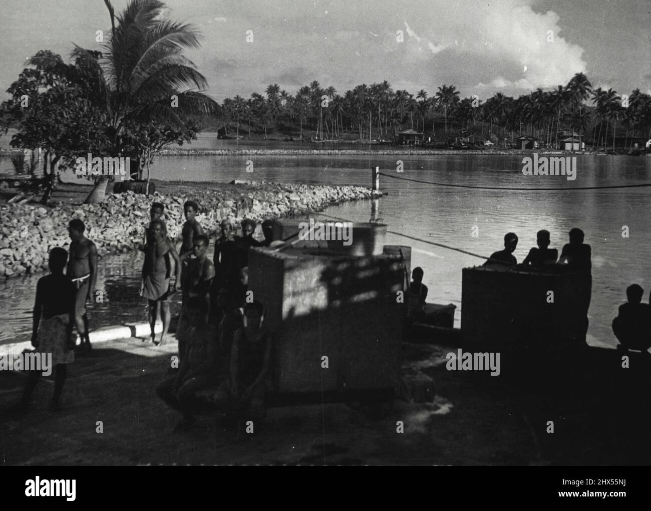 Gavutu, Solomon Islands. This spot is about three miles from Tulagi in ...